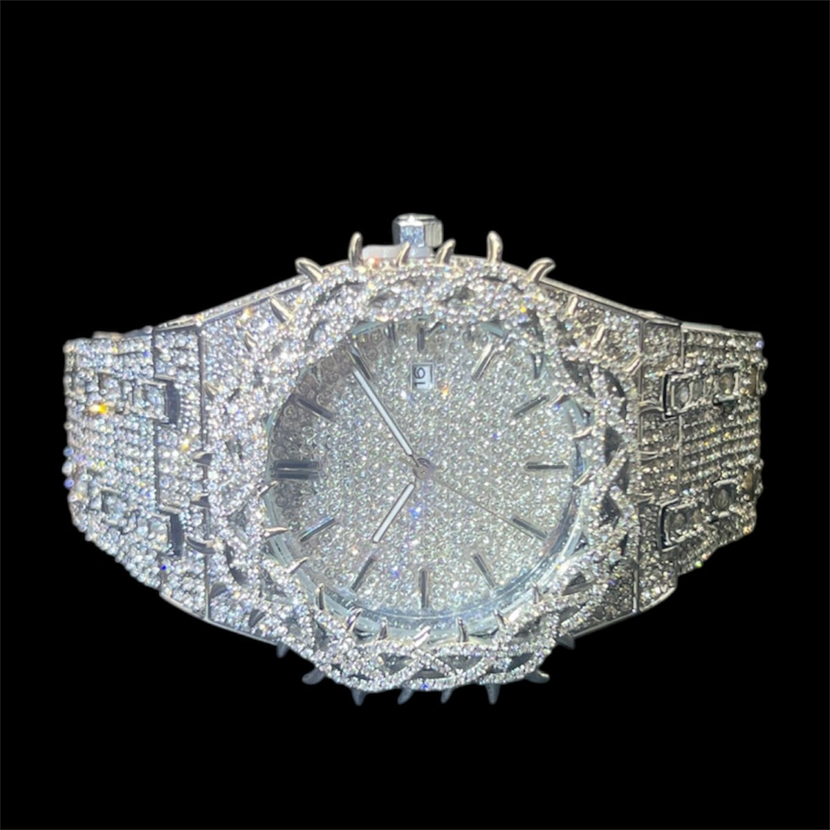 Royal Thorne 44mm – Fully Iced Watch – ICED OUT